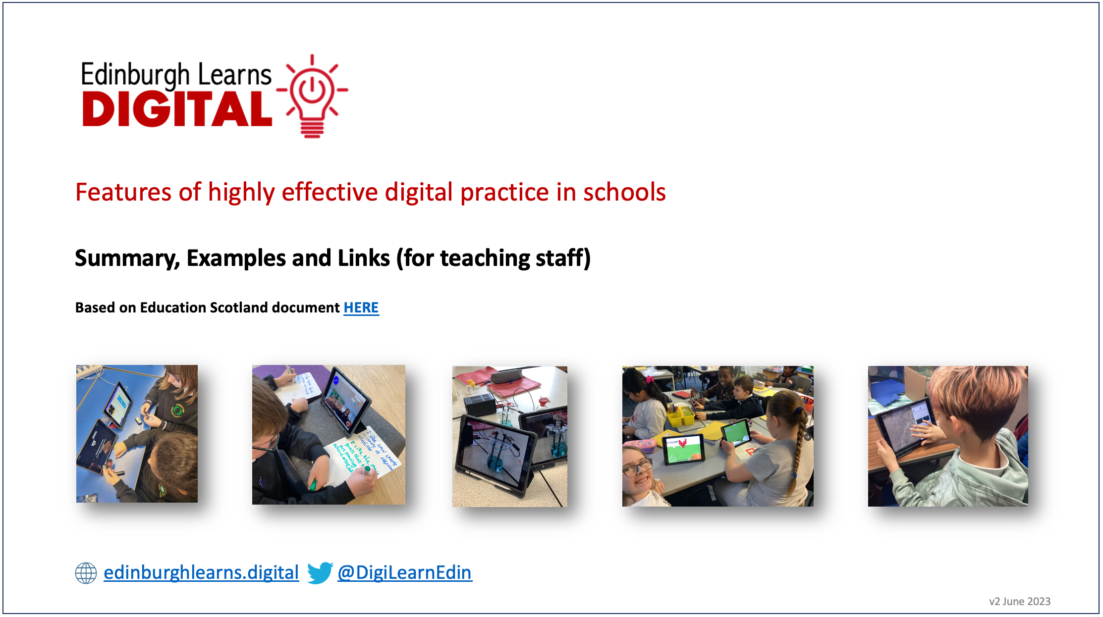 Effective Digital Practice – Edinburgh Learns Digital